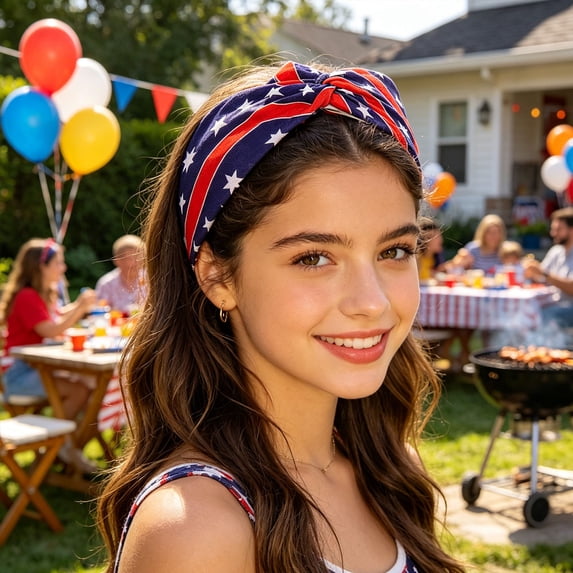 4th of July Headbands for Men And Women, American Flag Hair Accessories ...