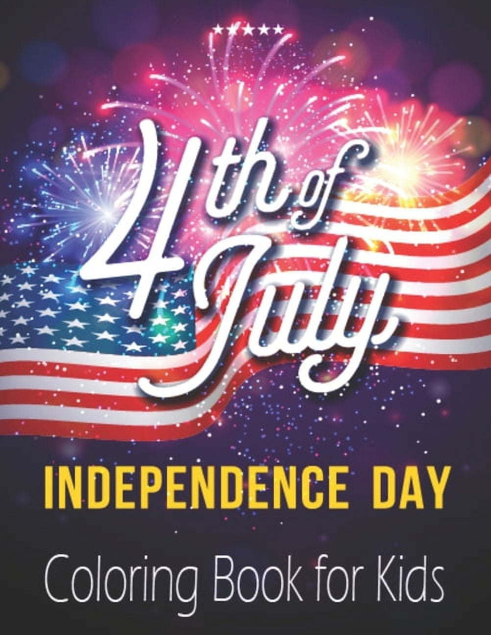 4th of July Independence Day Coloring Book for Kids: Patriotic coloring ...