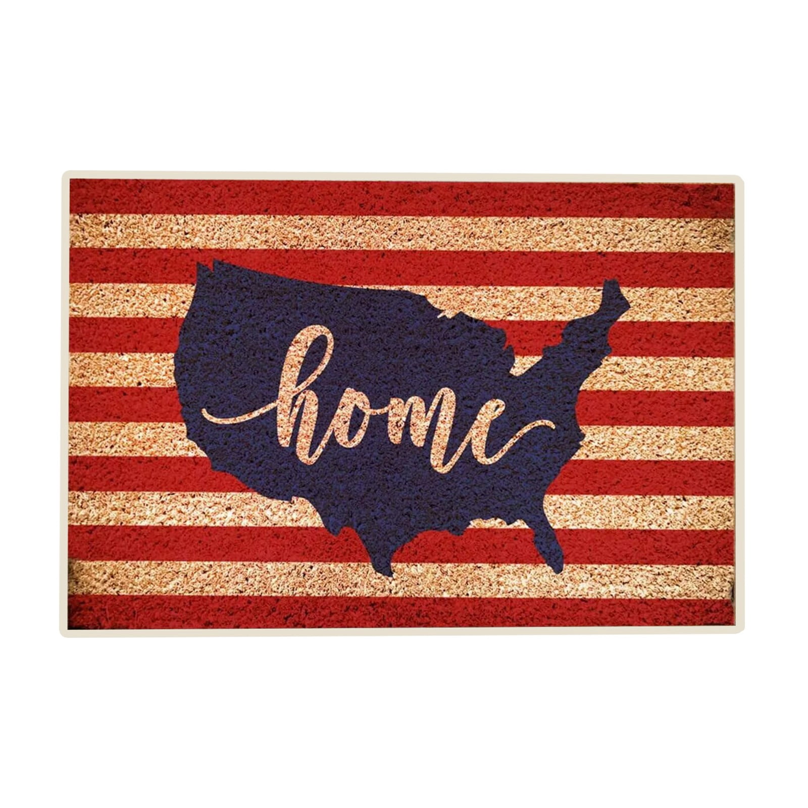 4th of July Independence Day Letter Floor Mat, Non Slip Patriotic Theme ...