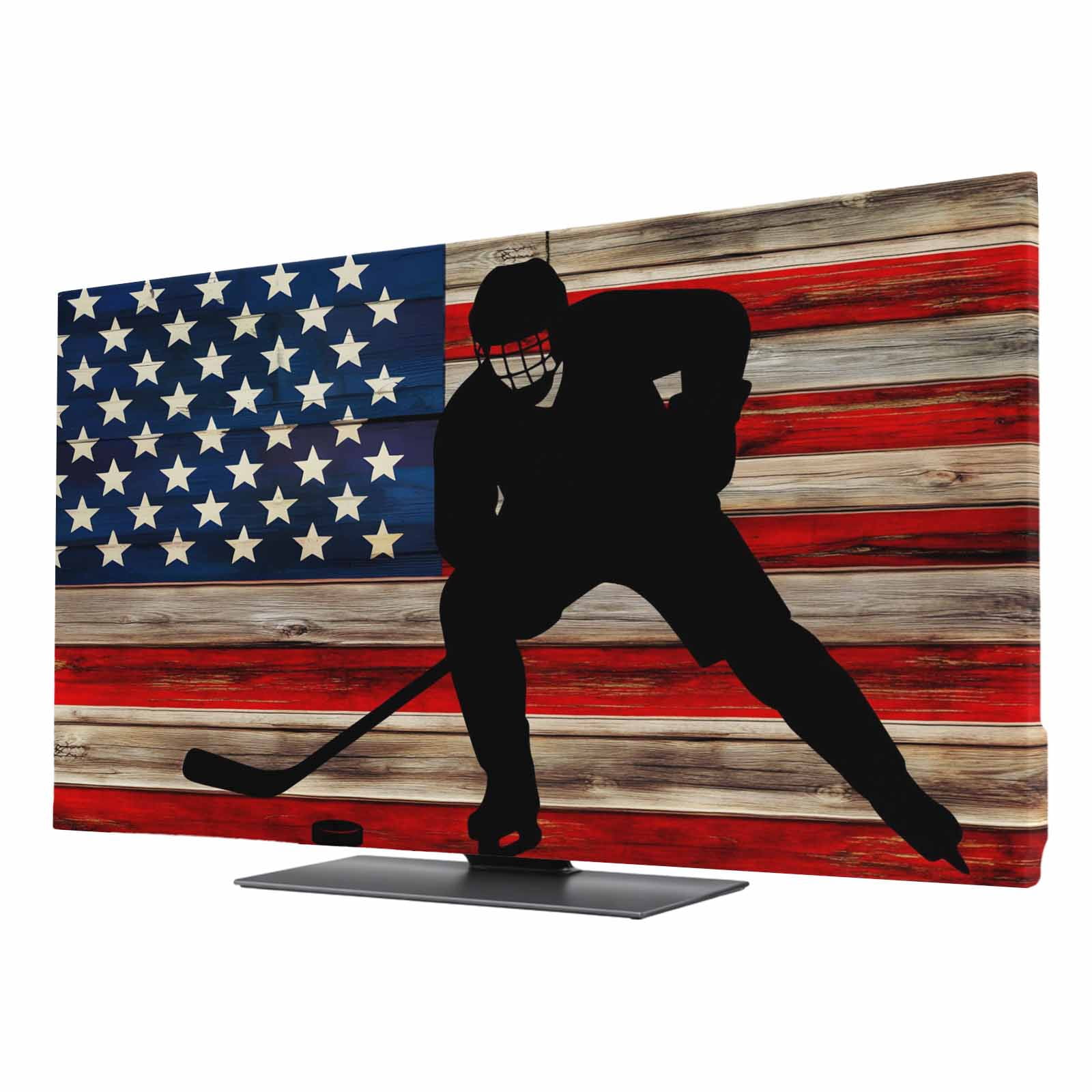 4th of July Indoor TV Cover 50 Inch American Flag Elastic TV Enclosure ...