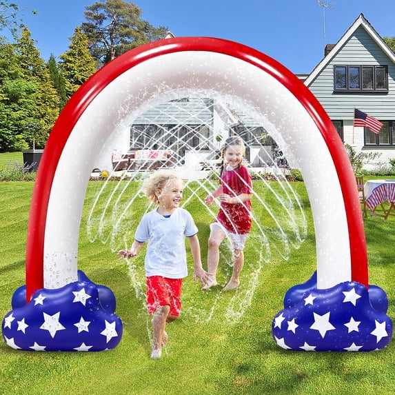 4th of July Inflatable Sprinkler for Kids, 8F * 5.5F 250th Anniversary ...