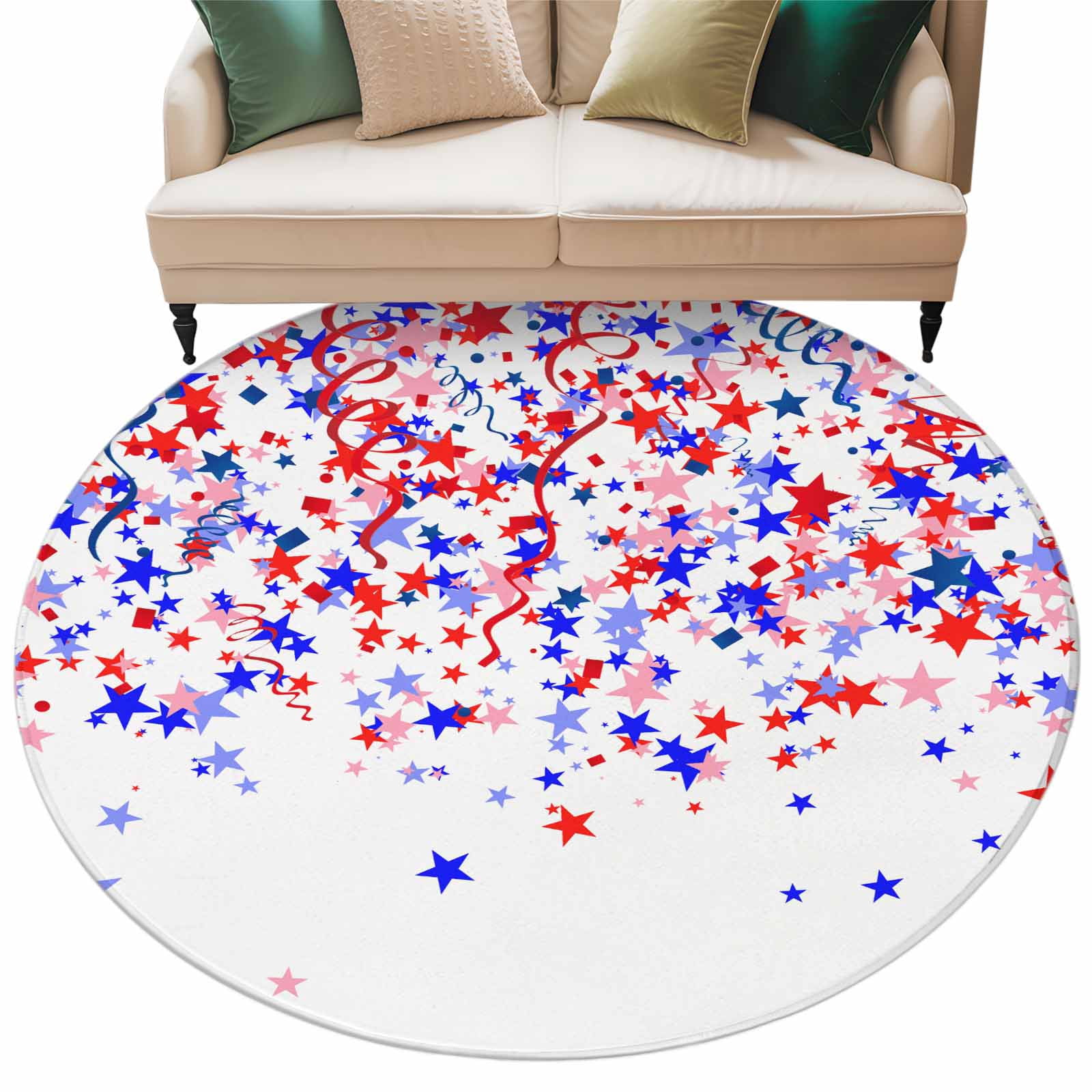 4th of July Large Area Rugs for Bedroom Living Room, Soft Non Slip ...