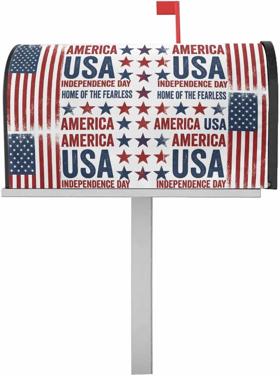 4th of July Mailbox Cover Magnetic Wraps, America USA Patriotic Star ...