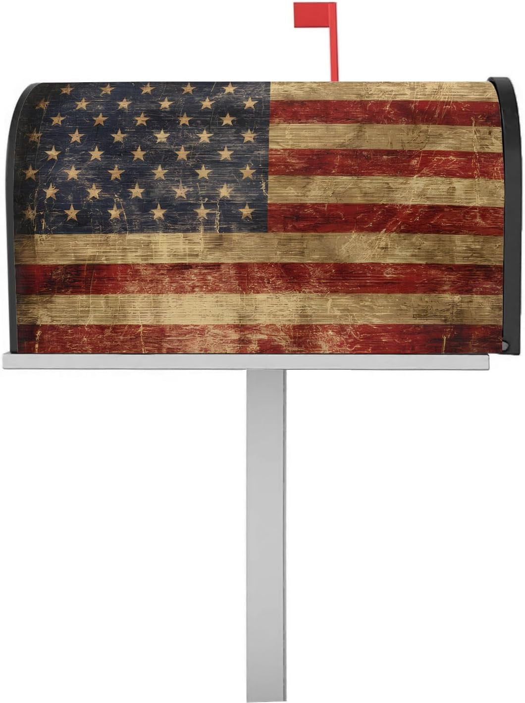 4th of July Mailbox Cover Magnetic Wraps, Memorial Day Vintage Wood ...