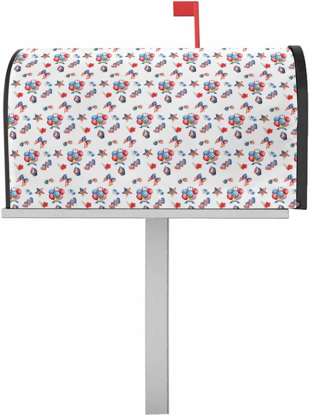 4th of July Mailbox Cover Magnetic Wraps, Stars and Stripes Patriotic ...