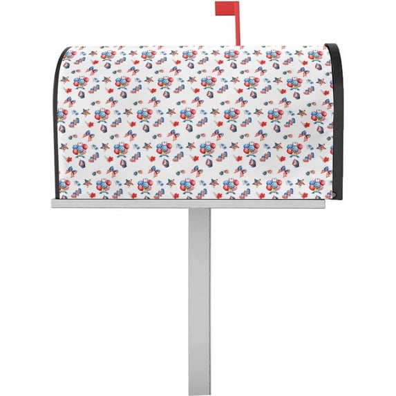 4th of July Mailbox Cover Magnetic Wraps, Stars and Stripes Patriotic ...