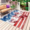 4th of July Outdoor Rug for Patio/Deck/Porch, Non-Slip Large Area Rug 3 ...