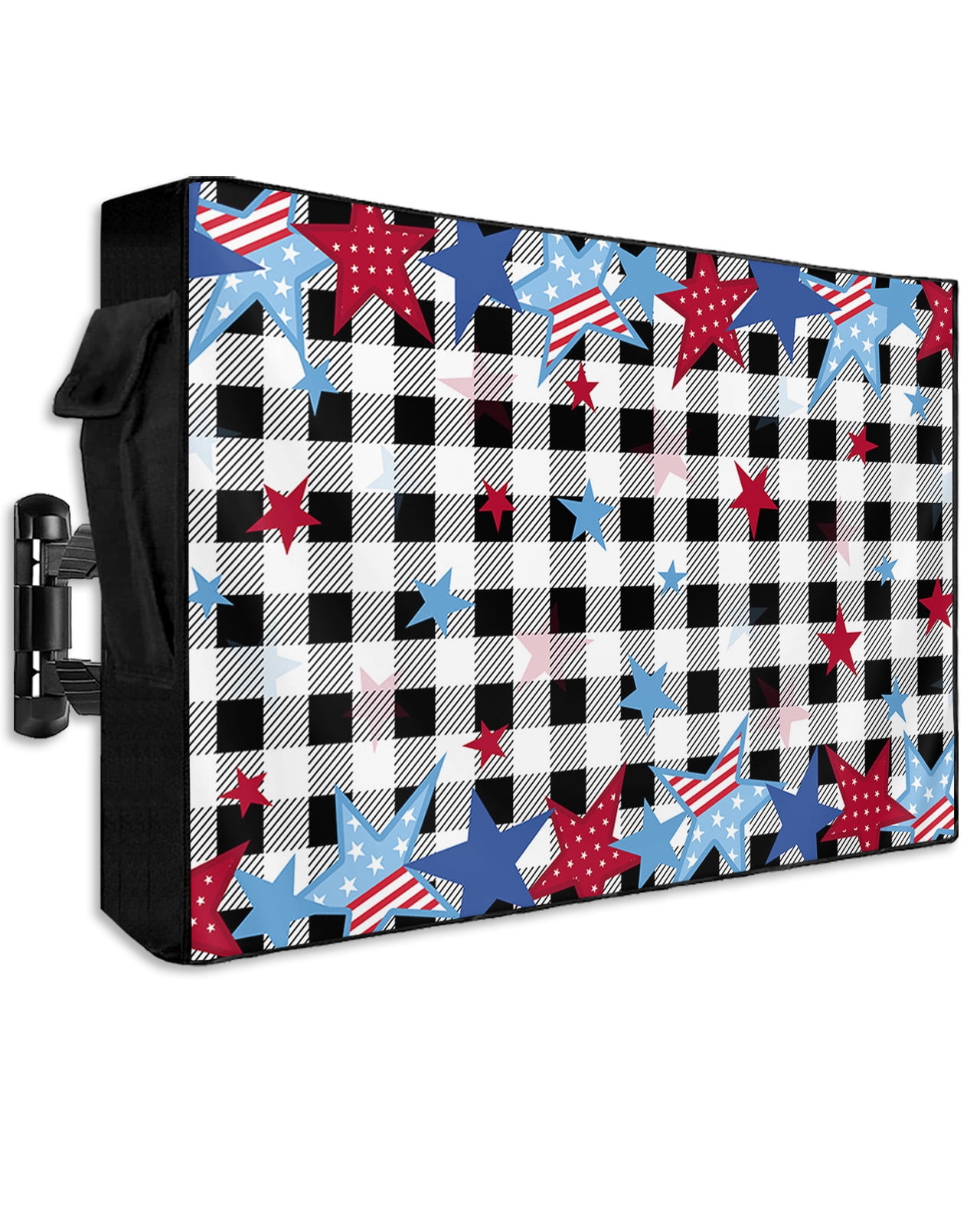 4th of July Outdoor TV Cover 52 to 55 Inch Weatherproof, Blue Red Star ...