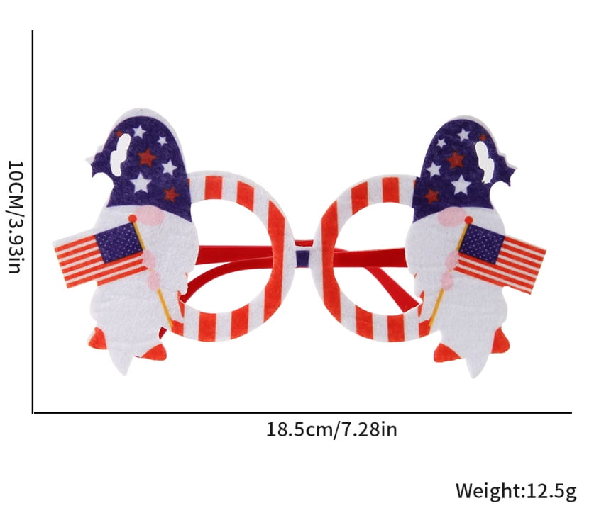 4th of July Party Eyeglasses Independence Day Decorations Photo Booth ...