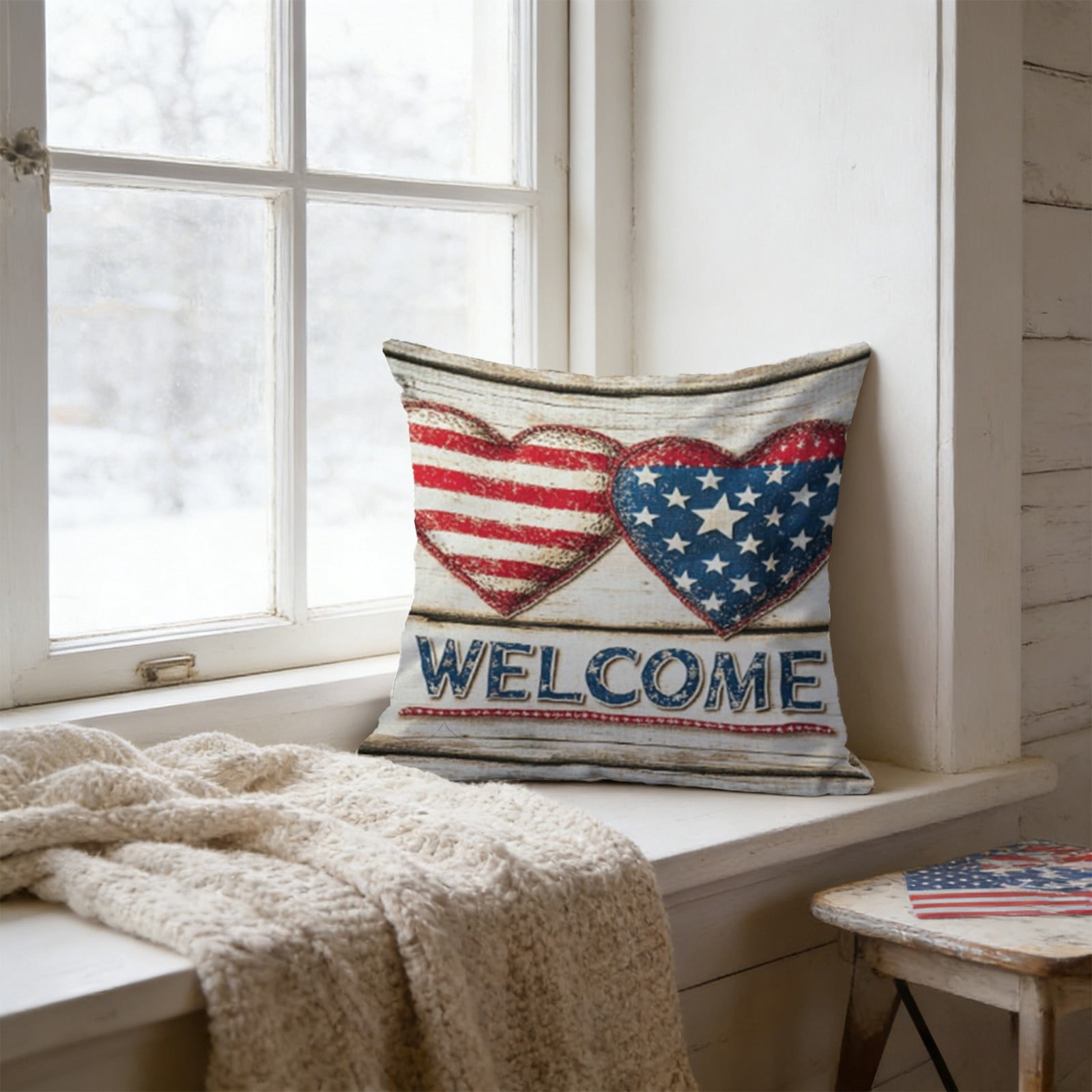 4th of July Patio Furniture, Pillowcases Independence Day Decorations ...