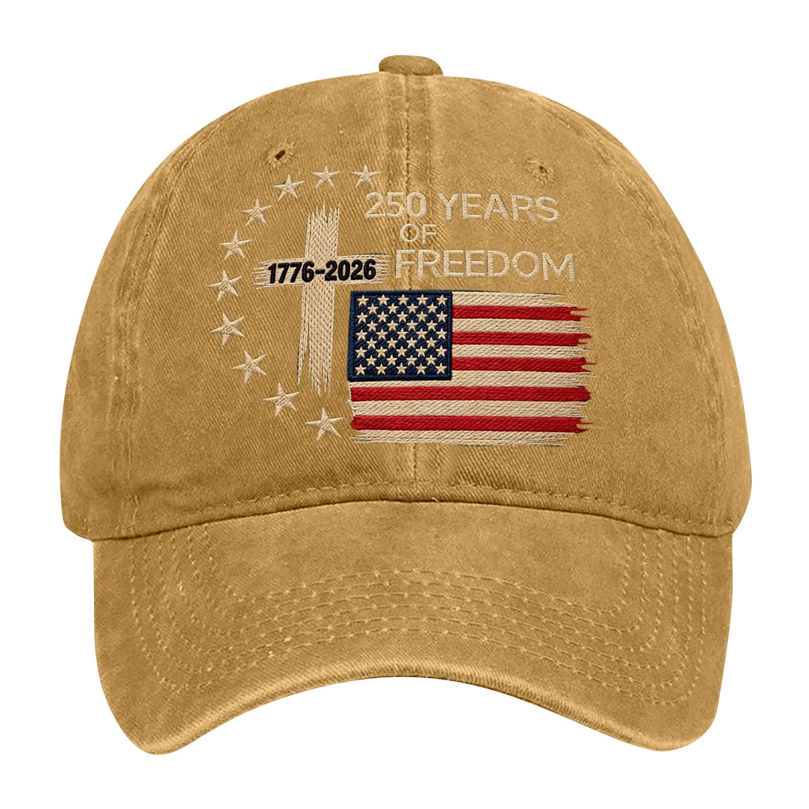 4th of July Patriotic Baseball Cap, Independence Day 1776-2026 250 ...