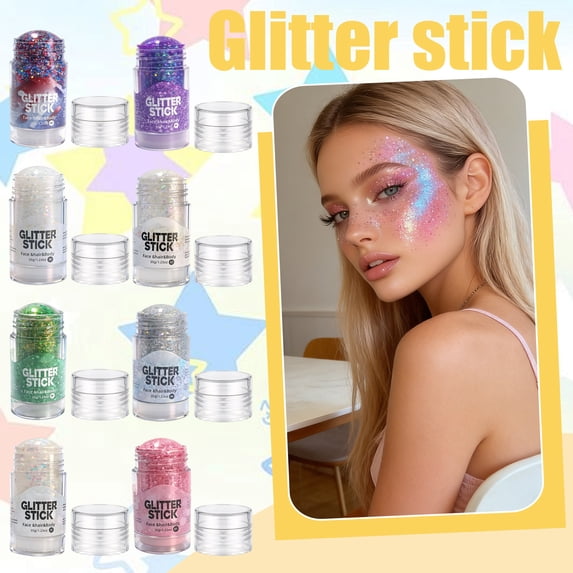 4th of July Patriotic Body Glitter Stick, Red, White and Blue Hair and ...
