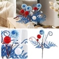 4th of July Patriotic Curly Flower Insertion, Red White Blue Plastic ...