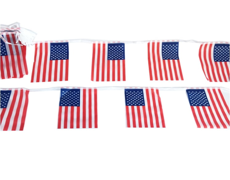 4th of July Patriotic Decorations Outdoor, 47 Feet 2 PCS American Flag ...