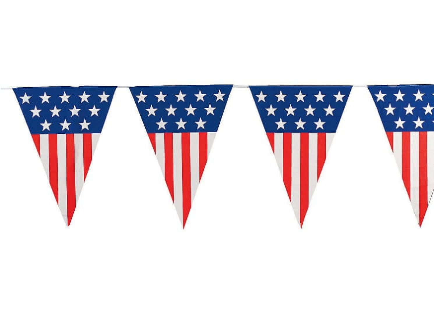 4th of July Patriotic Decorations Outdoor, 47 Feet 2 PCS American Flag ...