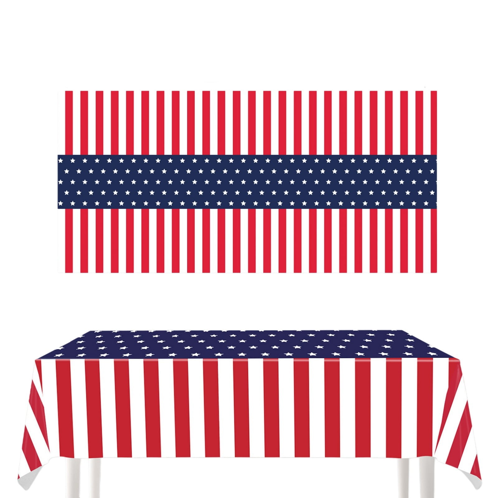 4th of July Patriotic Decorations Set - Red White Blue Hanging Paper ...