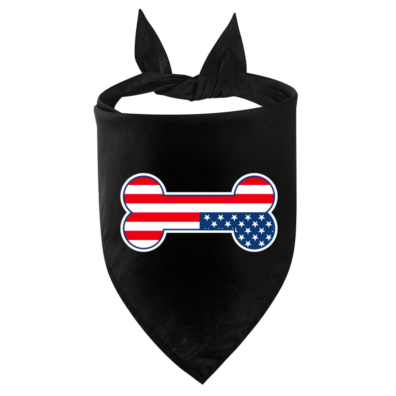 4th of July Patriotic Dog Bandanas Puppy Scarf, 4 Inch Memorial Day ...