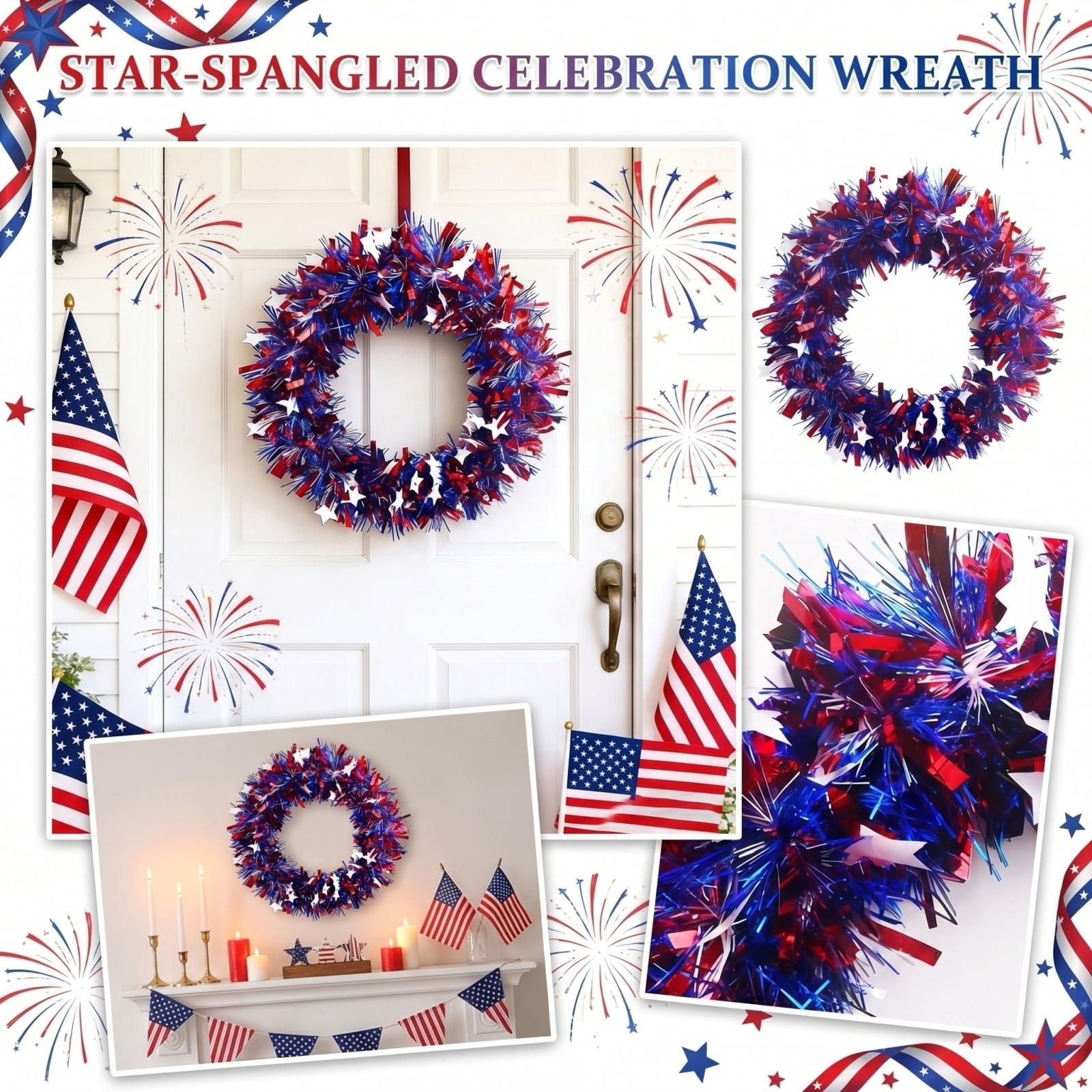 4th of July Patriotic Five-Pointed Star, 250th Birthday Independence ...