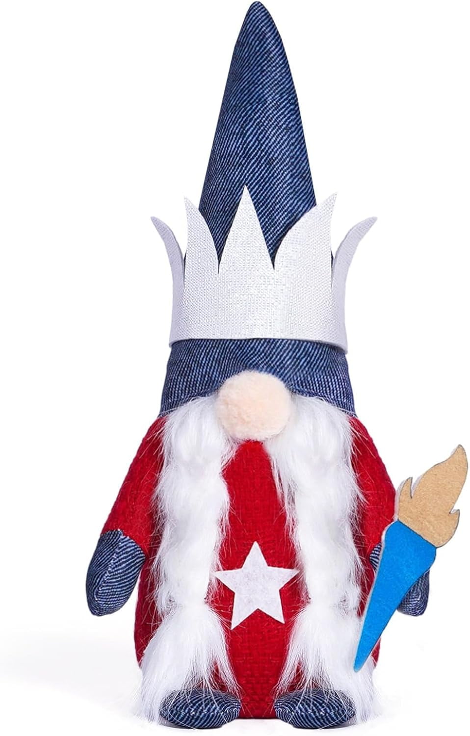 4th of July Patriotic Gnome Decorations American Independence Day Plush Gnome Scandinavian Tomte ...