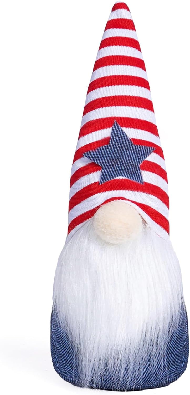 4th of July Patriotic Gnome Decorations American Independence Day Plush ...