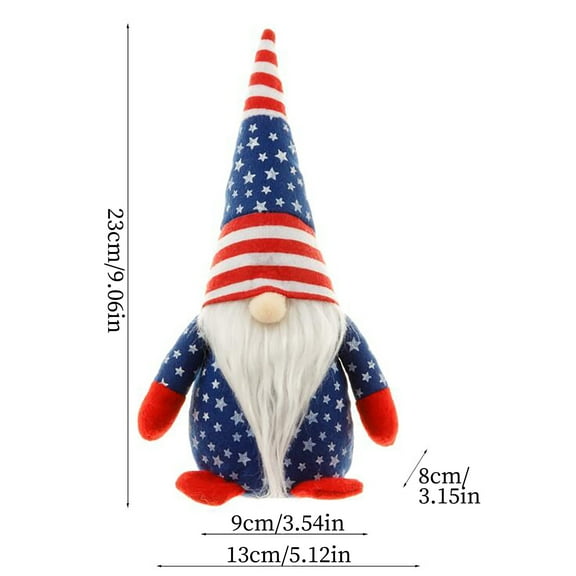 4th of July Patriotic Gnome Decorations, Handmade Gnomes Plush Table ...