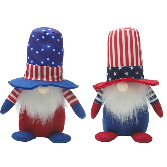 4th of July Patriotic Gnome Decorations, Handmade Gnomes Plush Table ...