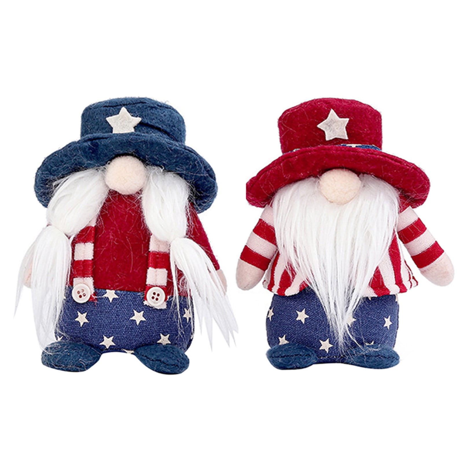 4th of July Patriotic Gnomes Plush Decorations Handmade Swedish Tomte Gnome Scandinavian Elf ...