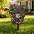 4th of July Patriotic Metal Garden Stake - Red White Blue Independence ...