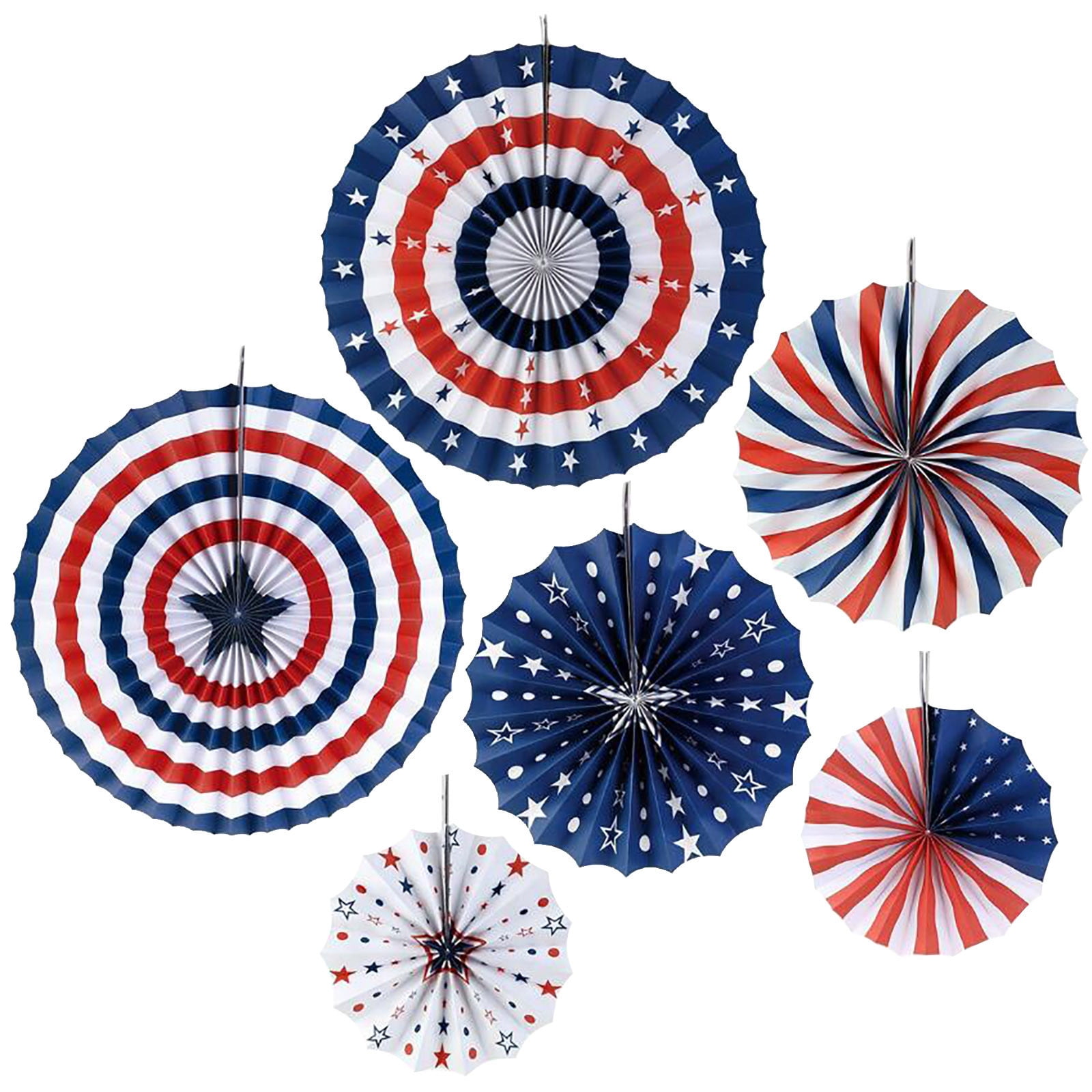 4th of July Patriotic Party Decorations Set, American Flag Hanging ...