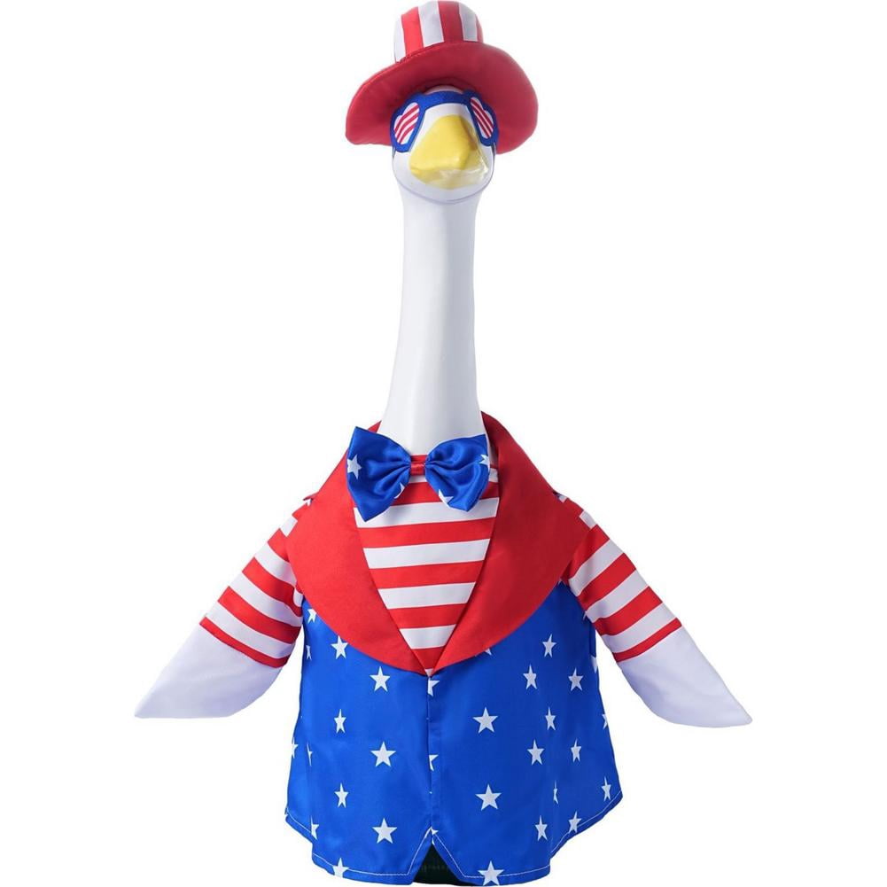 4th of July Patriotic Porch Goose Outfits,Red White Blue Patriotic ...