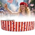 4th of July Patriotic Ribbon 10 Yards, Red White Blue American Flag ...