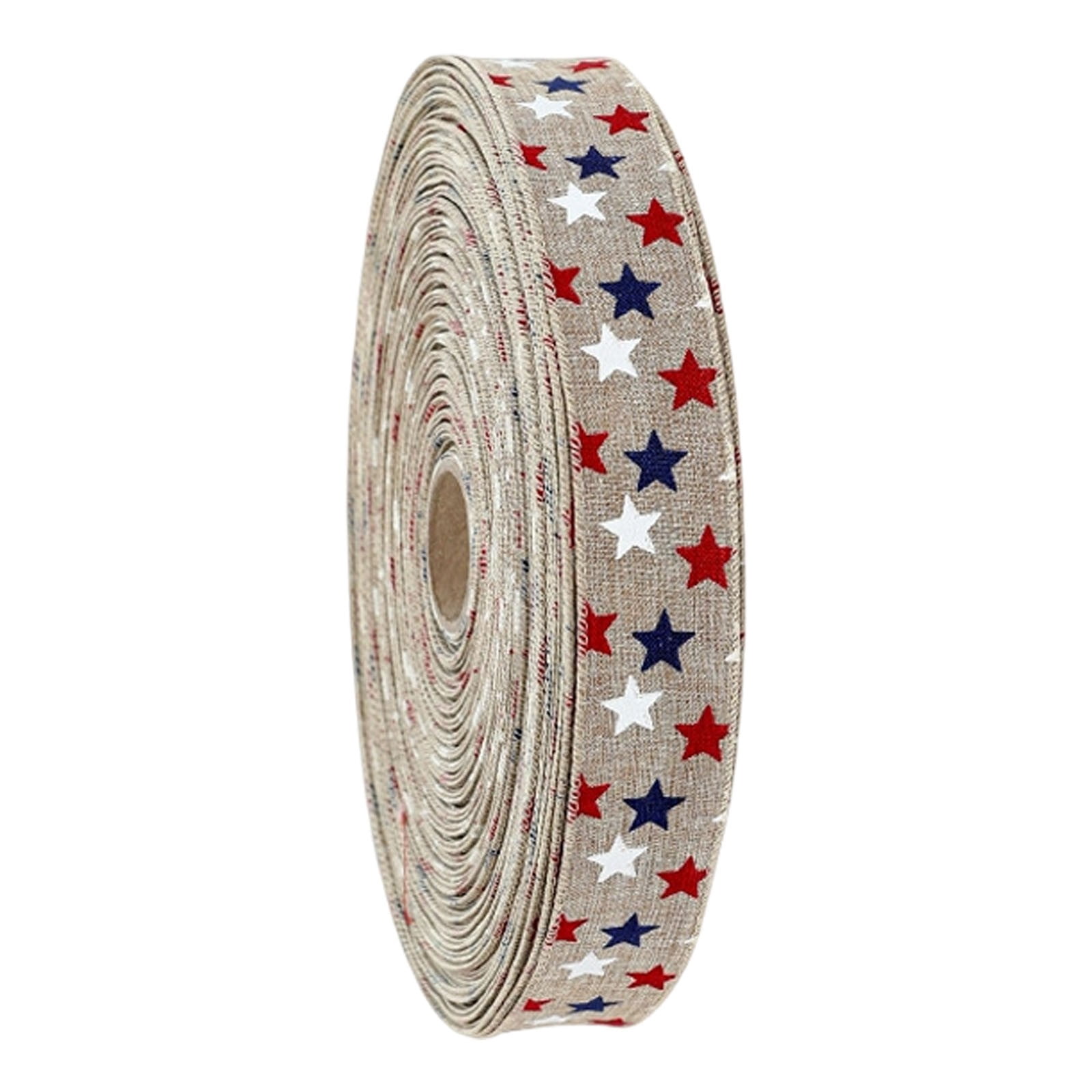 4th of July Patriotic Ribbon for Wreath Making and DIY Crafts, 3.8cm ...