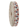 4th of July Patriotic Ribbon for Wreath Making and DIY Crafts, 3.8cm ...