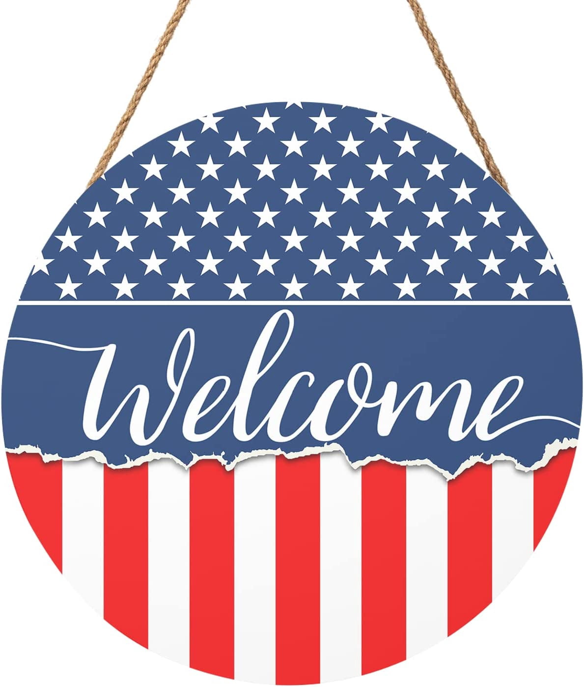 4th of July Patriotic Stars Front Door Decorations,Americana Memorial ...