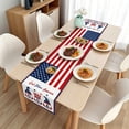 4th of July Patriotic Table Runner, Classic Flag Pattern, Holiday ...