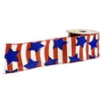 4th of July Patriotic Wired Ribbon, Red White Blue Ribbon with Wired ...