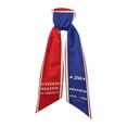 4th of July Patriotic Wreath Sash for Front Door, Stripe Wreath Scarf ...