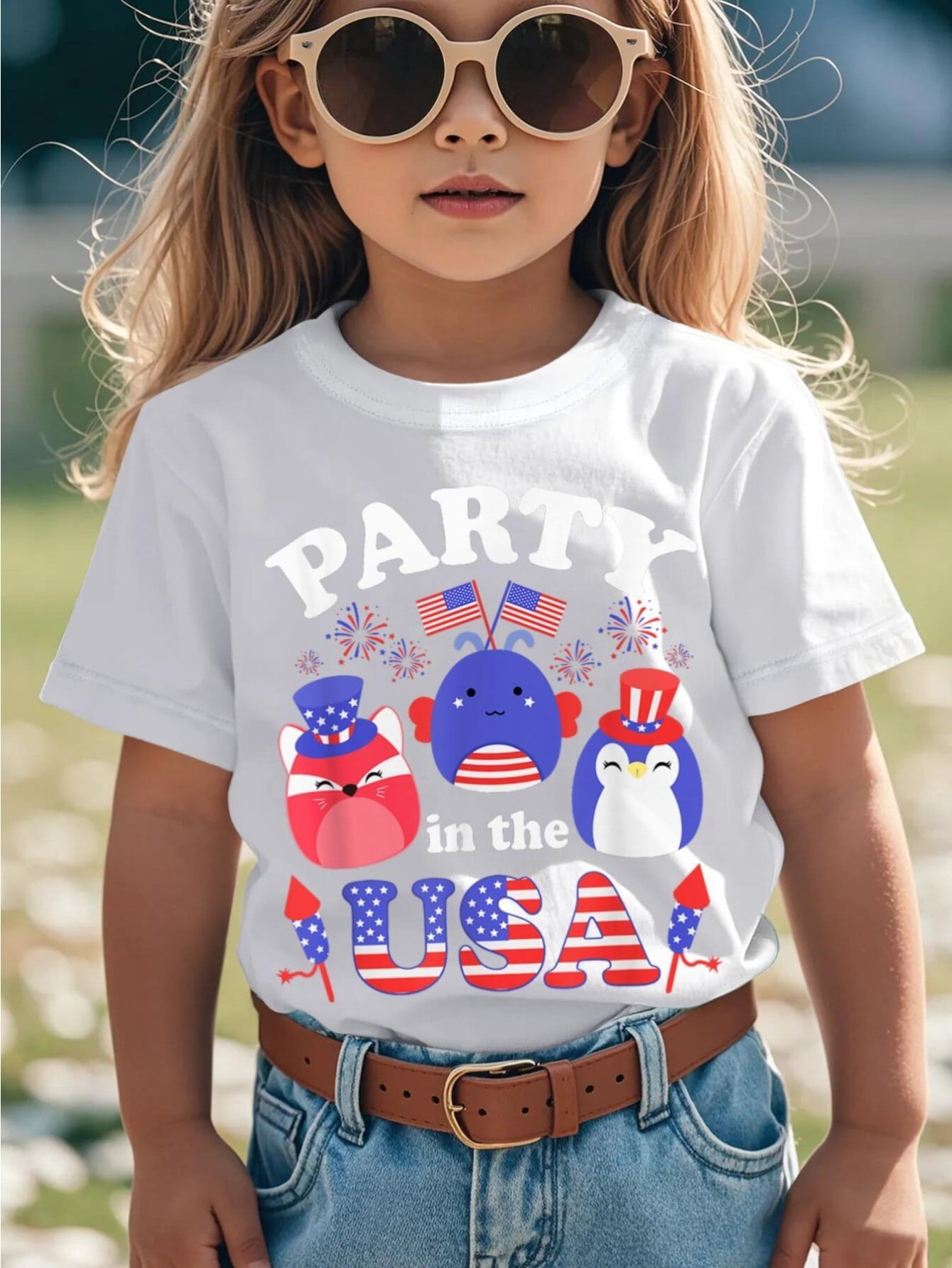 4th of July Patriotic Youngsters T-Shirt - "Party in the USA" Graphic ...
