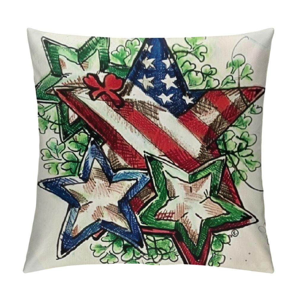 4th of July Pillow Covers America Freedom Independence Day Decorations ...