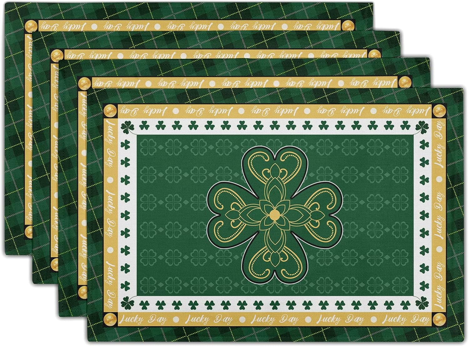 4th of July Placemats Set of 4 Patriotic Red and Blue Fireworks ...