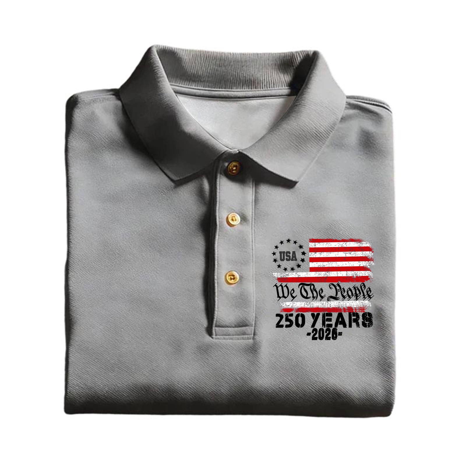 4th of July Polo Shirts for Men's Independence Day Patriotic Graphic ...