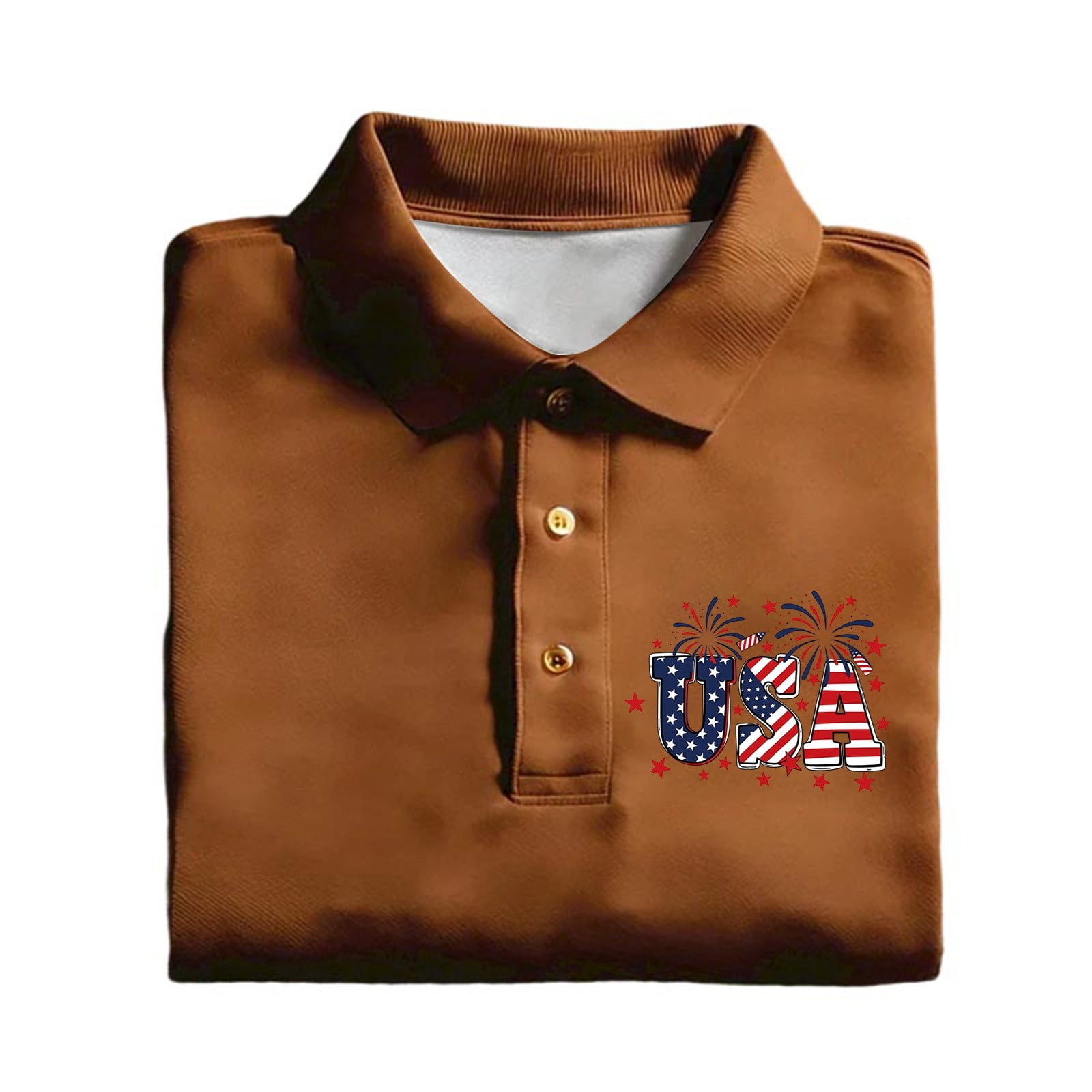4th of July Polo Shirts for Men's Independence Day Patriotic Graphic ...