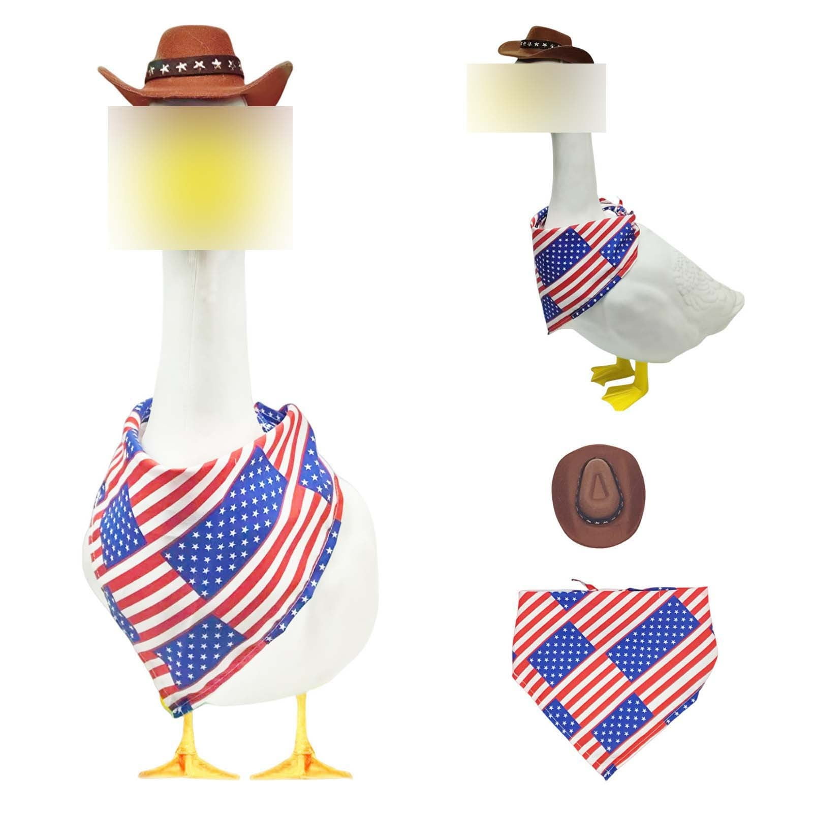 4th of July Porch Goose Outfits for 23 Inch Lawn Statue, Patriotic ...