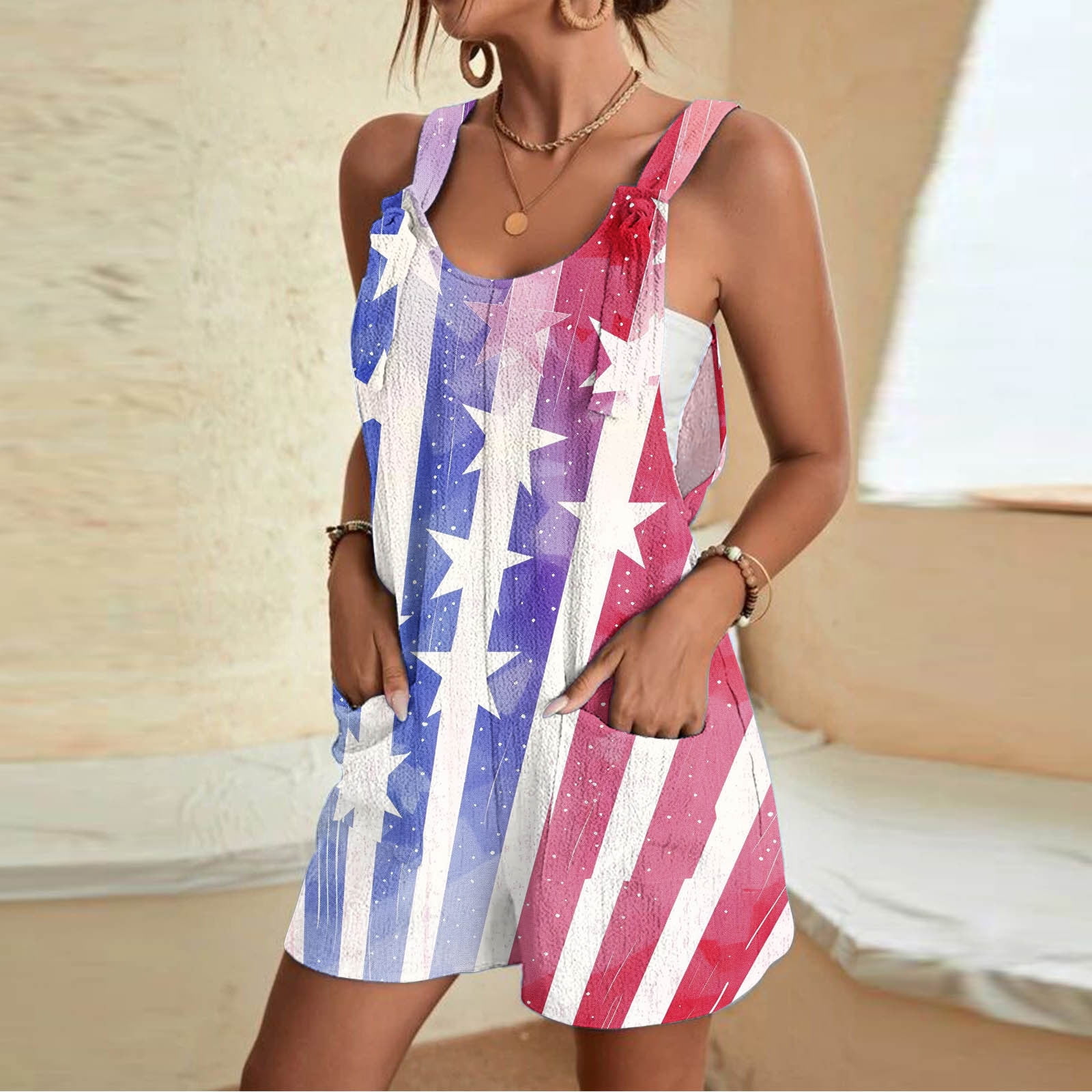 4th of July Rompers Women Rompers for Women 2025 Womens Jumpsuits ...