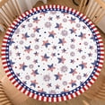 4th of July Round Fitted Tablecloth with Elastic Edge 44-48 Inch ...
