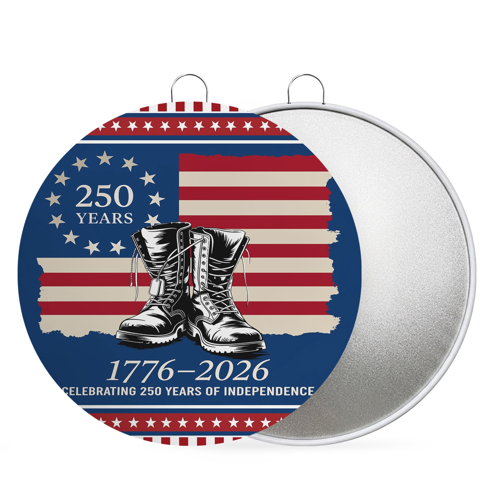 4th of July Round Metal Signs for Outside America Years Tin Signs ...