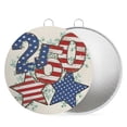 4th of July Round Metal Signs for Outside Anniversary USA Tin Signs ...