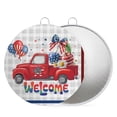 4th of July Round Metal Signs for Outside Bow Tie Cherry Truck Tin ...