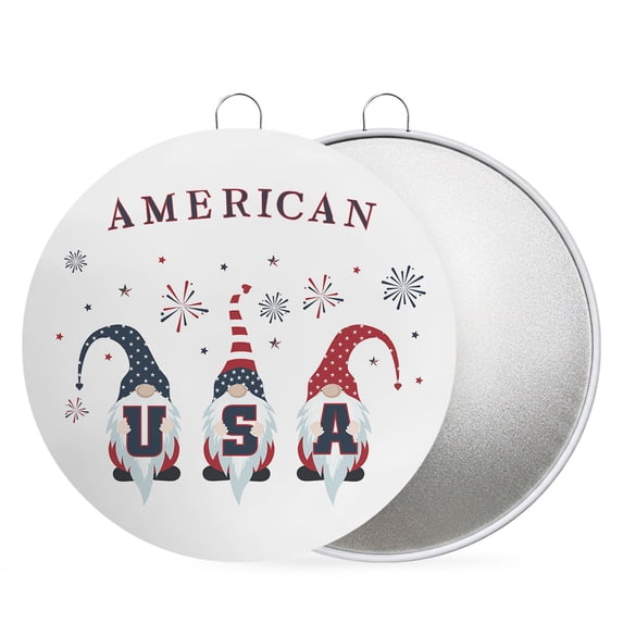 4th of July Round Metal Signs for Outside Independence Day Tin Signs ...