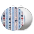 4th of July Round Metal Signs for Outside Patriotic Star Stripes Tin ...